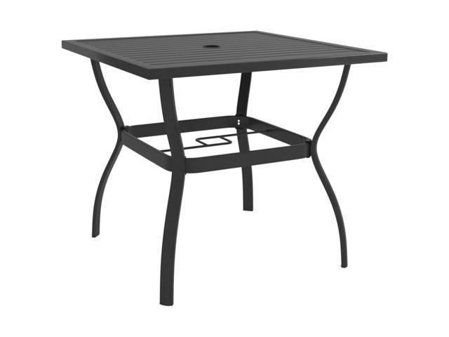 Click here for vidaXL Garden Table Anthracite 32.1x32.1x28.3 Stee... prices