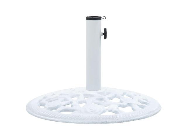 Click here for vidaXL Umbrella Base White 26.5 lbs 18.9 Cast Iron prices