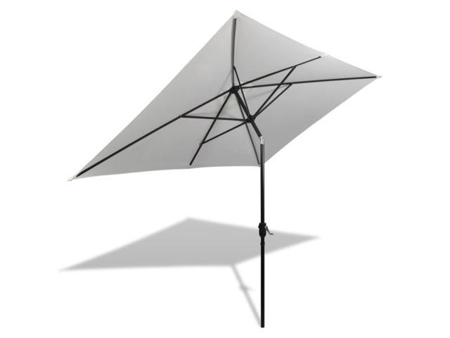 Click here for vidaXL Parasol 78.7x118.1 Sand White Rectangular prices
