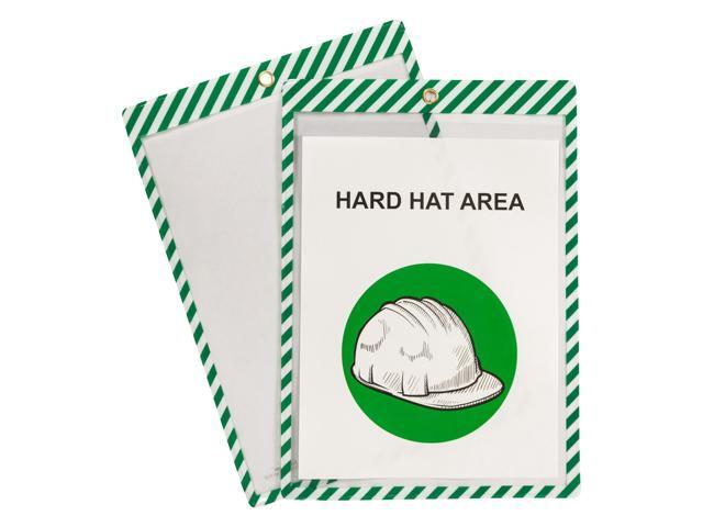 Click here for Safety Striped Shop Ticket Holders  Green/White St... prices