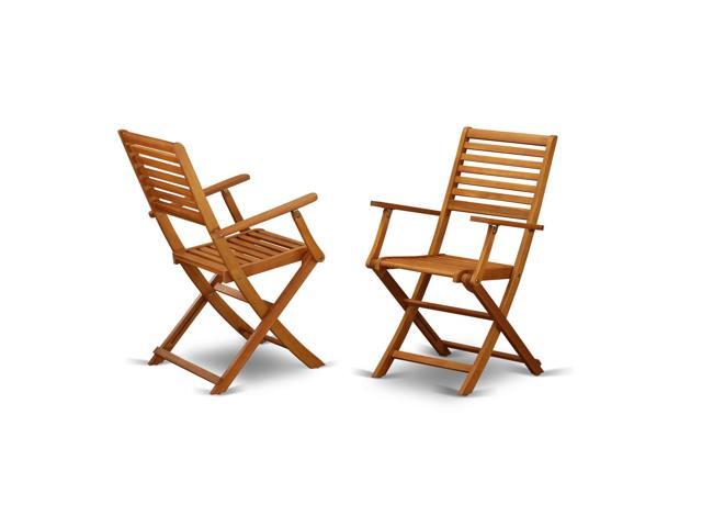 Click here for Set of 2 Chairs BBSCANA Solid Acacia Wood Outside... prices