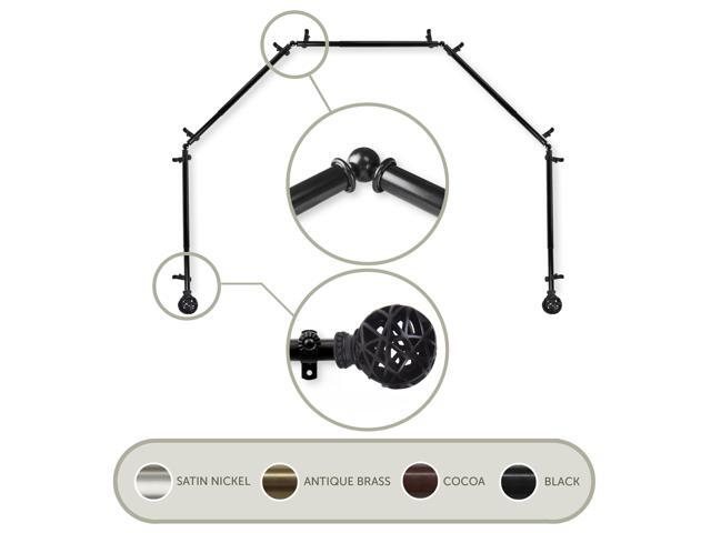 Click here for Ruston 13/16 inch 5-Sided Bay Window Curtain Rod 2... prices