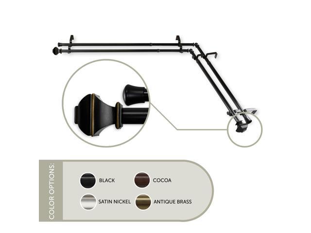 Click here for Maryland Double Corner Window Curtain Rod 13/16 in... prices