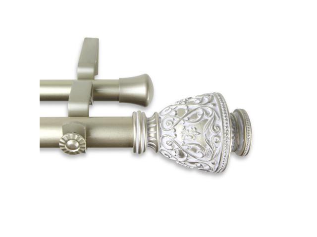 Click here for Virginia Double Curtain Rod 1 inch 66-120 inch - G... prices