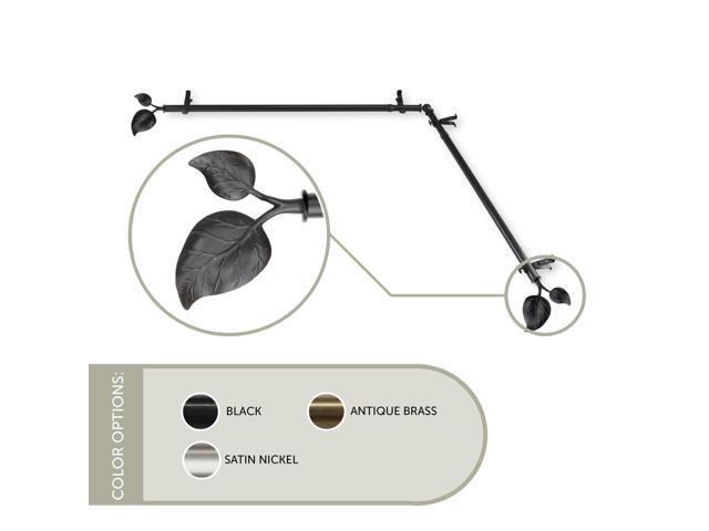 Click here for Eve Corner Window Curtain Rod 13/16 inch 28-48 - B... prices