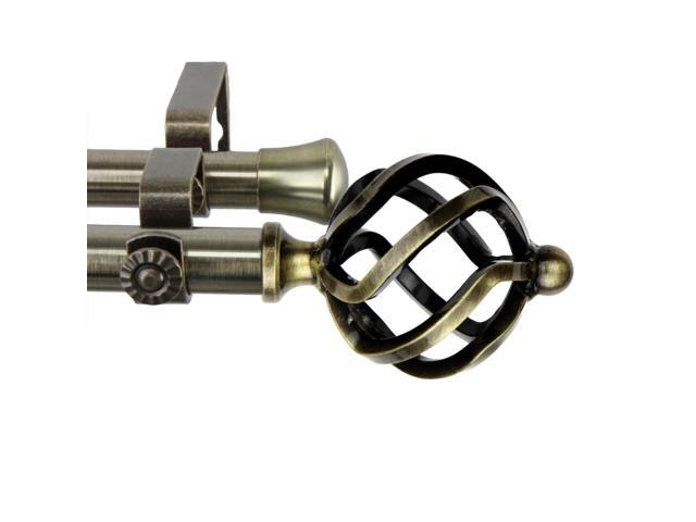 Click here for Roman Double Curtain Rod 13/16 inch 120-170 - Anti... prices
