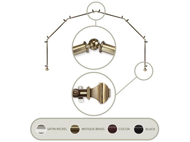 Click here for Maryland 13/16 inch 6-Sided Bay Window Curtain Rod... prices