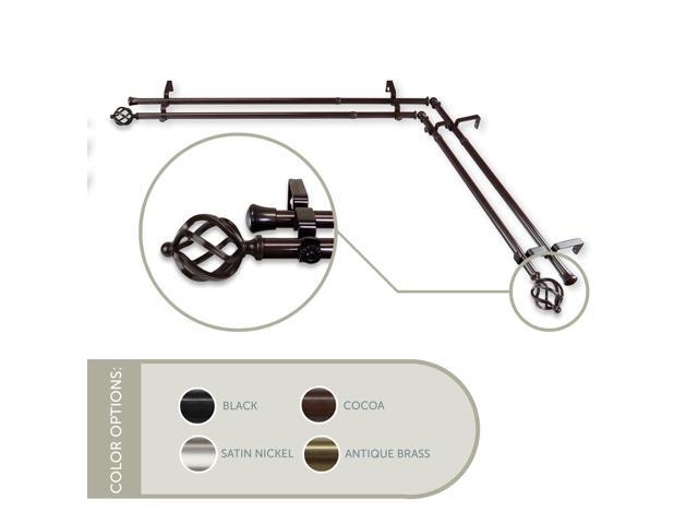 Click here for Roman Double Corner Window Curtain Rod 13/16 inch... prices