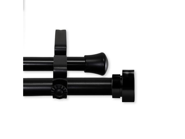 Click here for Thornhill Double Curtain Rod 13/16 inch 28-48 - Bl... prices