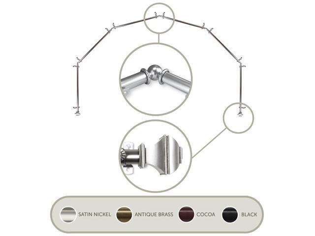 Click here for Maryland 13/16 inch 6-Sided Bay Window Curtain Rod... prices