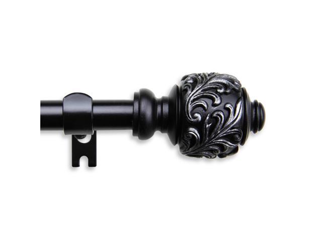 Click here for Ivana Curtain Rod 5/8 inch 84-120 Inch - Black prices