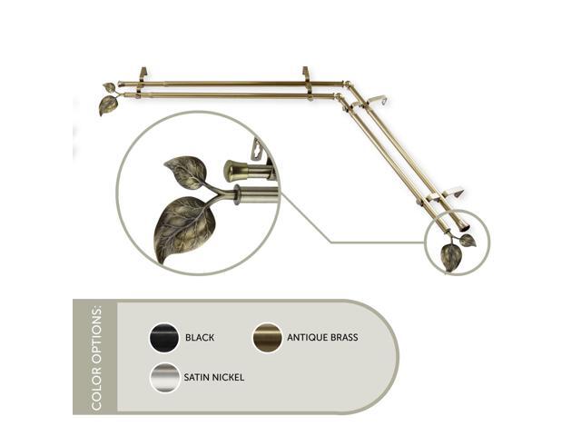 Click here for Eve Double Corner Window Curtain Rod 13/16 inch 48... prices