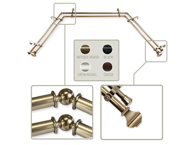 Click here for Maryland 13/16 inch Bay Window Double Curtain Rod... prices