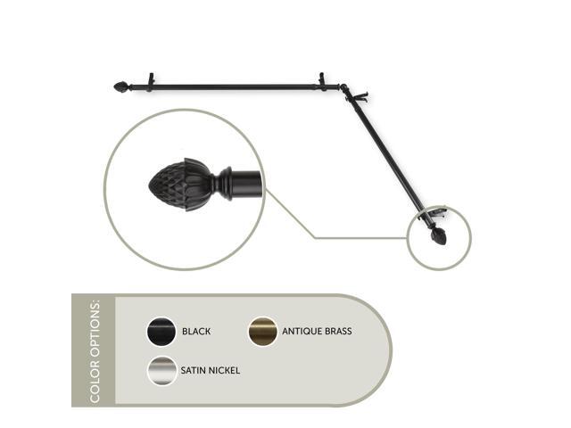 Click here for 13/16 inch Cupule Corner Window Curtain Rod 66-120... prices