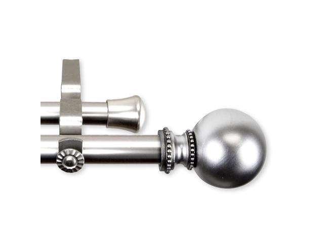 Click here for Lex Double Curtain Rod 13/16 inch 28-48 - Satin Ni... prices