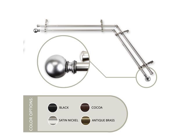 Click here for Lex Double Corner Window Curtain Rod 13/16 inch 48... prices