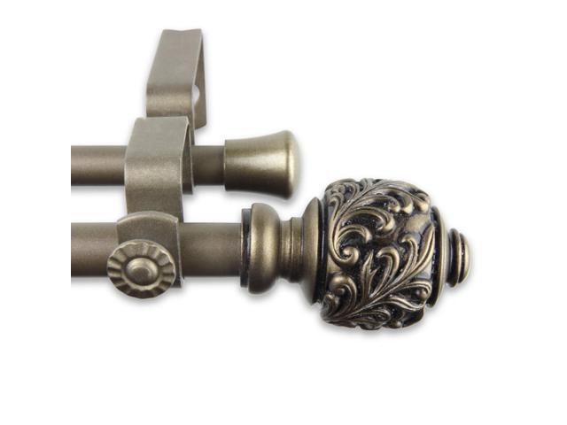 Click here for Ivana Double Curtain Rod 5/8 inch 28-48 Inch - Ant... prices