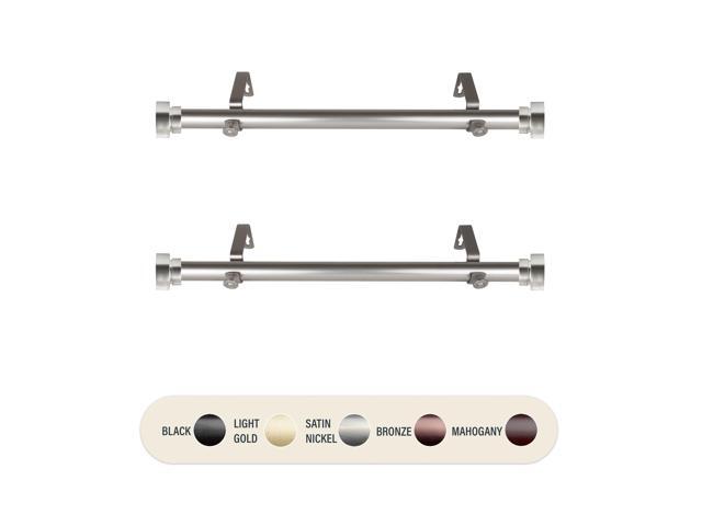 Click here for Basic 1 inch Side Curtain Rod 12-20 inch long (Set... prices