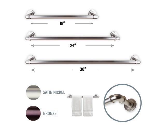 Click here for Industrial Pipe Design 18 Towel Rack - Satin Nicke... prices