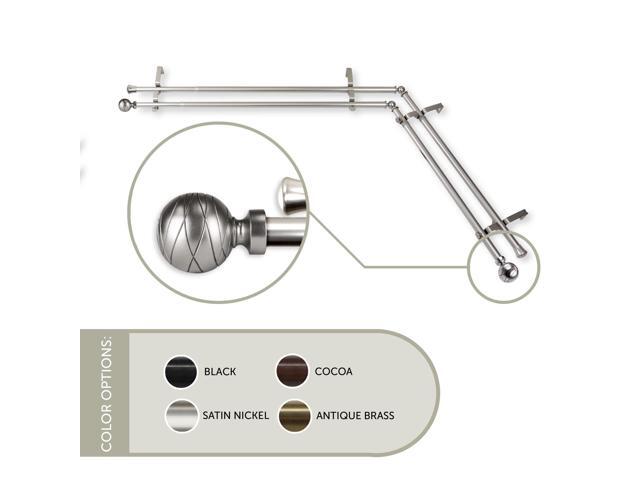 Click here for Lynn Double Corner Window Curtain Rod 13/16 inch 2... prices