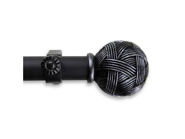 Click here for Zitta Curtain Rod 1 inch 48-84 inch - Black prices