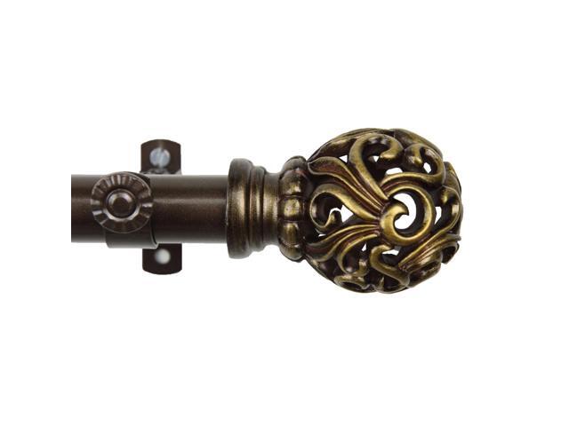 Click here for Cilla Curtain Rod 13/16 inch 66-120 - Cocoa prices