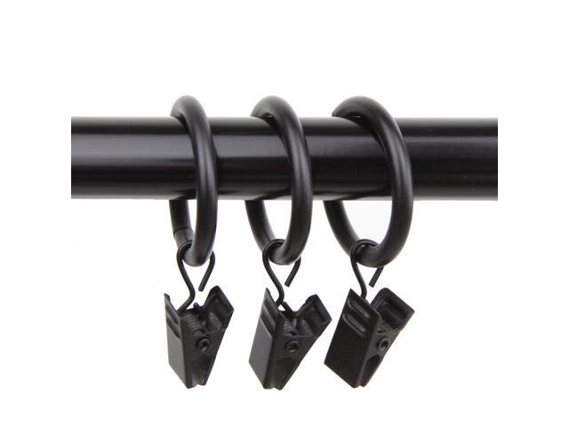 Click here for Decorative 1 inch Ring with Clip (Set of 10) - Bla... prices