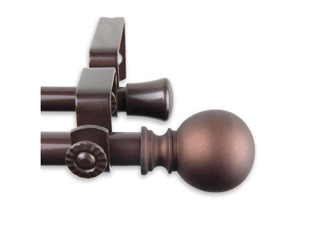 Click here for Mona Double Curtain Rod 5/8 inch 84-120 Inch - Coc... prices