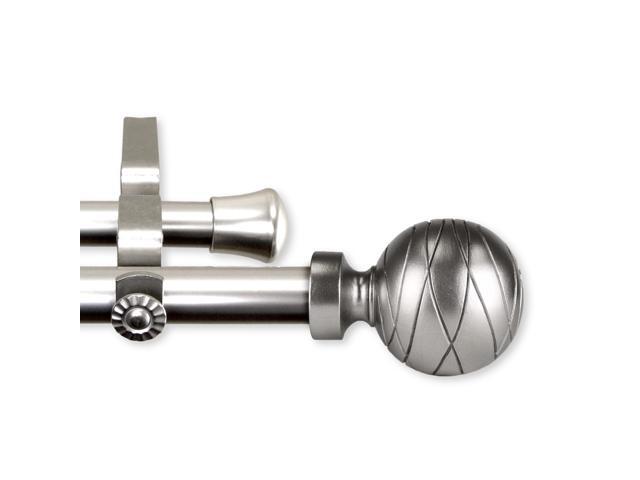 Click here for Lynn Double Curtain Rod 13/16 inch 66-120 - Satin... prices