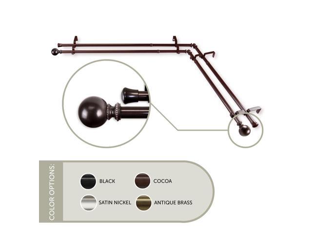 Click here for Lex Double Corner Window Curtain Rod 13/16 inch 28... prices
