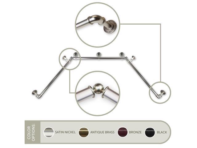 Click here for 1 inch Pipe Bay Window Curtain Rod 23-41  41-78 -... prices