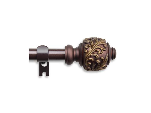Click here for Ivana Curtain Rod 5/8 inch 48-84 Inch - Cocoa prices