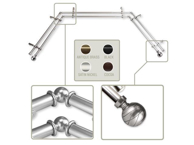 Click here for Lynn 13/16 inch Bay Window Double Curtain Rod 20-3... prices