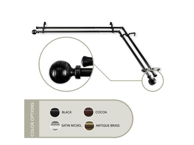 Click here for Lynn Double Corner Window Curtain Rod 13/16 inch 4... prices