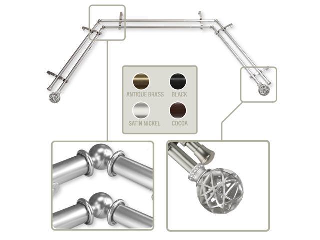 Click here for Ruston 13/16 inch Bay Window Double Curtain Rod 20... prices