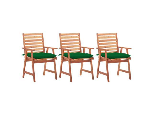 Click here for vidaXL Outdoor Dining Chairs 3 pcs with Cushions S... prices