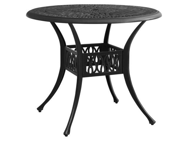 Click here for vidaXL Garden Table Black 35.4x35.4x29.1 Cast Alum... prices