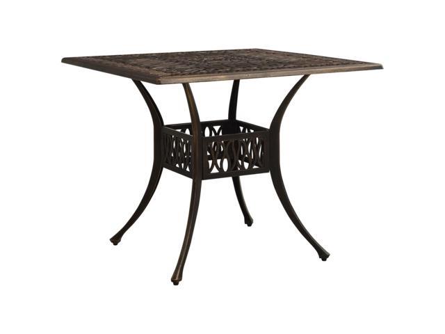 Click here for vidaXL Garden Table Bronze 35.4x35.4x28.7 Cast Alu... prices