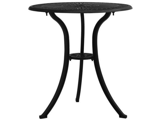 Click here for vidaXL Garden Table Black 24.4x24.4x25.6 Cast Alum... prices