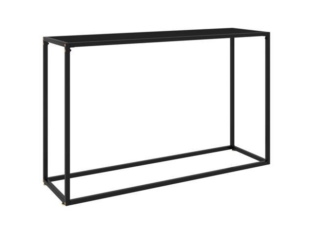 Click here for vidaXL Console Table Black 47.2x13.8x29.5 Tempered... prices