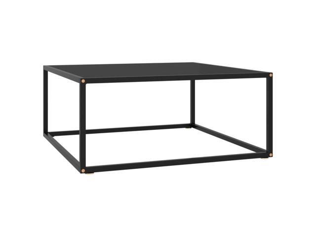 Click here for vidaXL Tea Table Black with Black Glass 31.5x31.5x... prices
