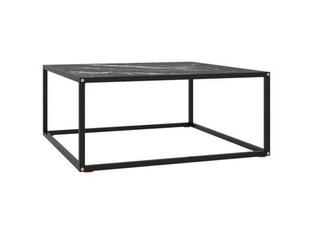 Click here for vidaXL Tea Table Black with Black Marble Glass 31.... prices