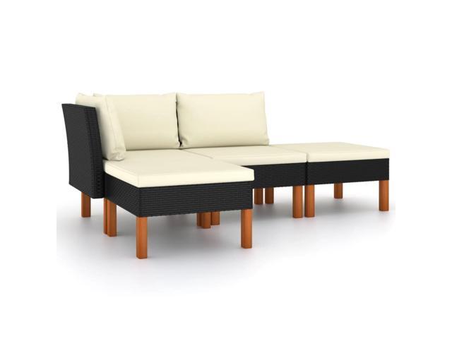 Click here for vidaXL 4 Piece Garden Lounge Set with Cushions Pol... prices