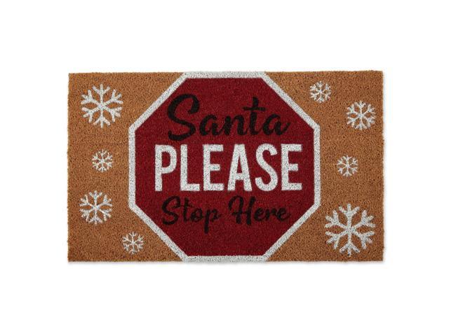 Click here for DII Santa Please Stop Sign Doormat prices