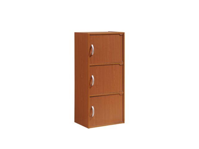 Click here for Hodedah 3-Shelf  3-Door Bookcase in Cherry prices