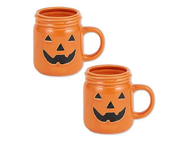 Click here for DII Jack O Lantern Jar Ceramic Mug (Set Of 2) prices