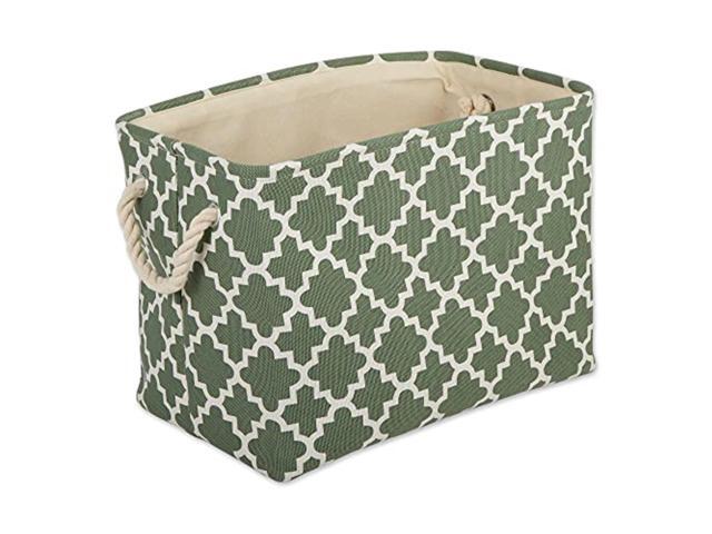 Click here for DII Polyester Bin Lattice Artichoke Green Rectangl... prices
