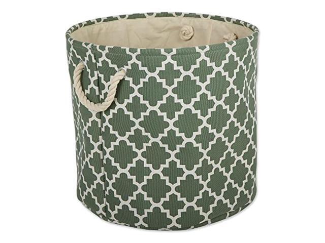 Click here for DII Polyester Bin Lattice Artichoke Green Round La... prices