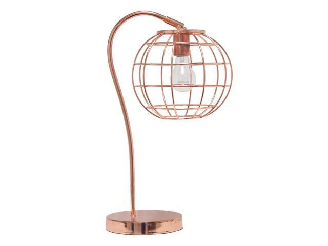 Click here for Lalia Home Arched Metal Cage Table Lamp  Rose Gold prices