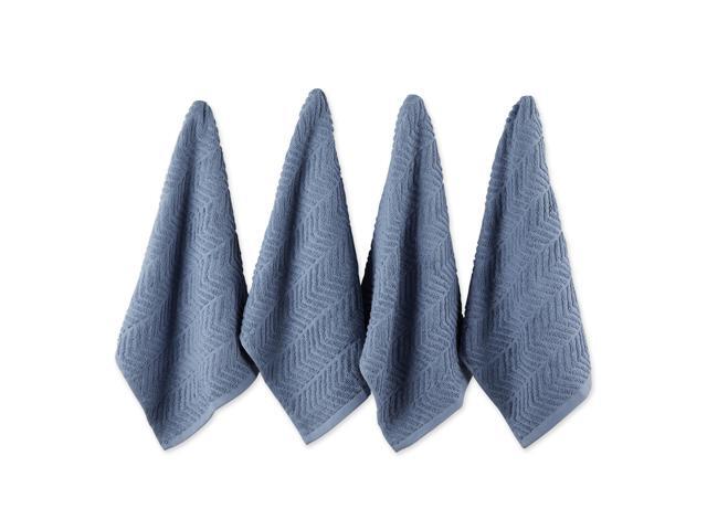 Click here for DII Stonewash Blue Chevron Luxury Barmop (Set of 4... prices
